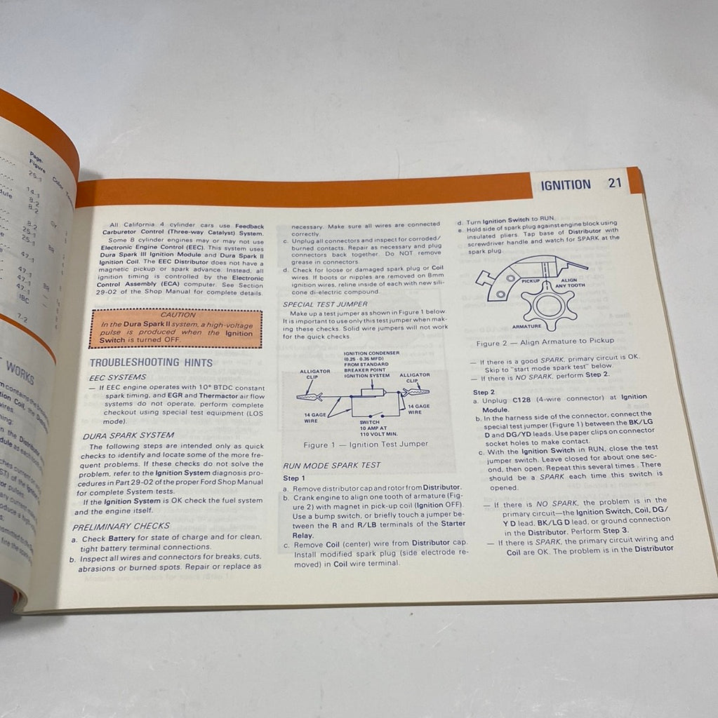 1980 Ford Fairmont Zephyr Electrical & Vacuum Troubleshooting Manual ...