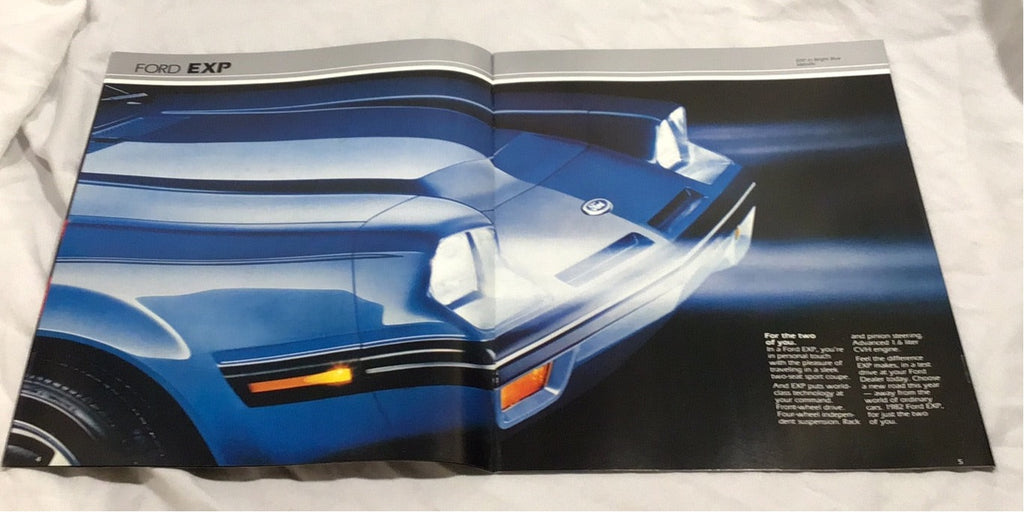 1982 Ford EXP sales brochure – Andrew's Automotive Archaeology