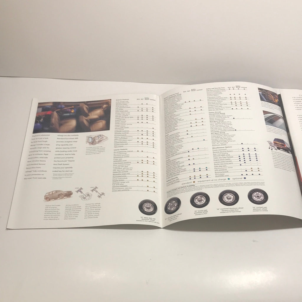 2000 Ford Explorer 4 Door sales brochure poster – Andrew's Automotive ...